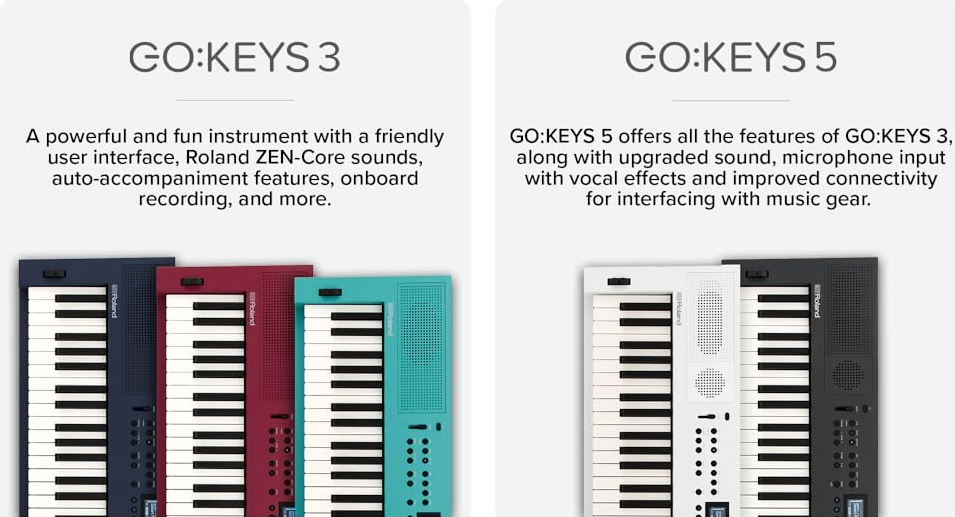 Roland GO:KEYS 3 BLUE 1.154 Sons + 203 Ritmos ZEN-Core Ritmos Z-STYLE ...