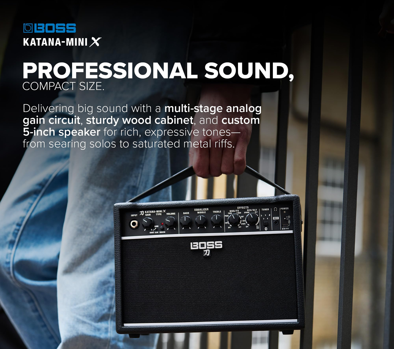 BOSS KATANA MINI X Bateria Recarregável Bluetooth - Compra na Egitana ...